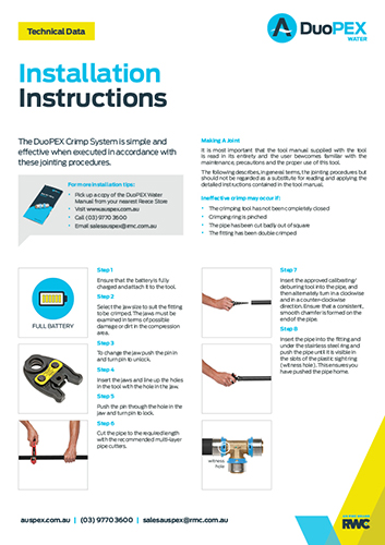 DuoPEX Water Installation – Auspex
